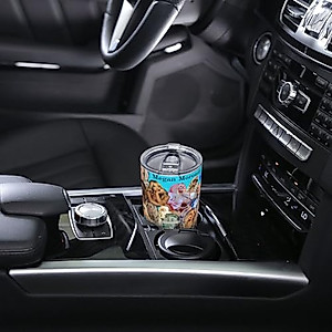 LAZHANG Megan Music Moroney Stainless Steel Insulated Car Sippy Cup With Lid Travel Mug for Cold Hot 20 oz