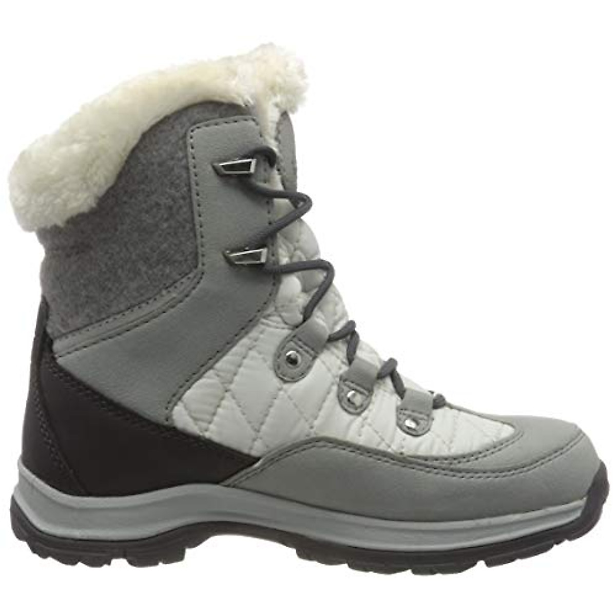 Jack Wolfskin Women's Aspen Texapore Mid W Hiking Boot, White/Silver, 7.5