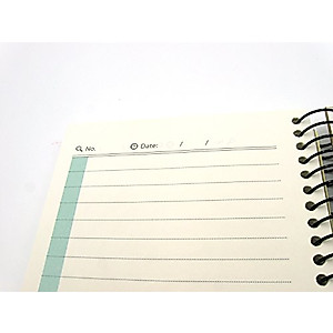 Small Spiral Notebook, 240 Lined Pages, A6 Size Wide Ruled Paper, Recycled Hard Cover - GoldenSunny