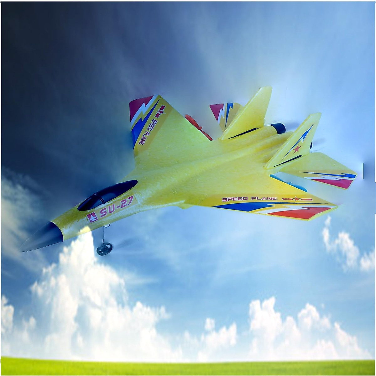 RC Plane,Su-27 Remote Control Airplane,2 Channel 2.4Ghz Remote Control Plane,Comes with 3 Batteries,Air Plane Glider Planes Kids for Boys Girls Adults Beginners