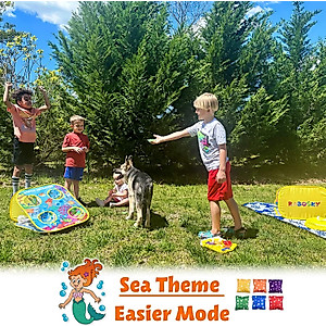 RaboSky Space Sea Theme Toy for Toddlers 1-3-5, Kids Activities Sport Outdoor Play Toys, 2 3 4 5 Year Old Boy Girl Birthday Gift, Backyard Park Bean Bag Toss Party Games