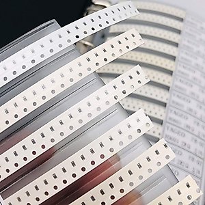 0603 SMD Resistor Kit, WEELON 4250pcs 0603 SMD chip Fixed Resistor Kit 170 Values 1 Ohm-10M Ohm 1% Resistors Assortment kit with Storage Book for DIY Projects, Respberry Pi Projects and Experiments
