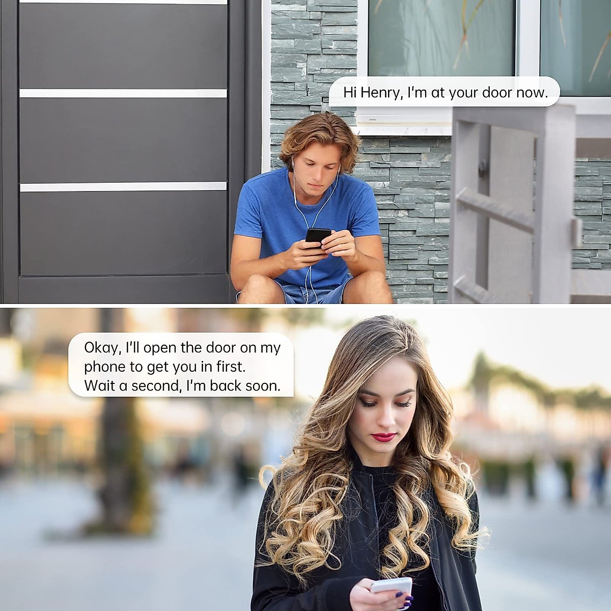 Smart Lock, SMONET WiFi Keyless Entry Door Lock Deadbolt Bluetooth Electronic Locks Touchscreen Keypad Featuring App Work with Alexa Google Home for Home Front Door Hotel