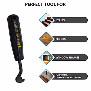 StaplePopper Mini - Staple Remover. Fastest and Easiest Way to Remove Carpet Staples! Heavy Duty Contractor Grade!