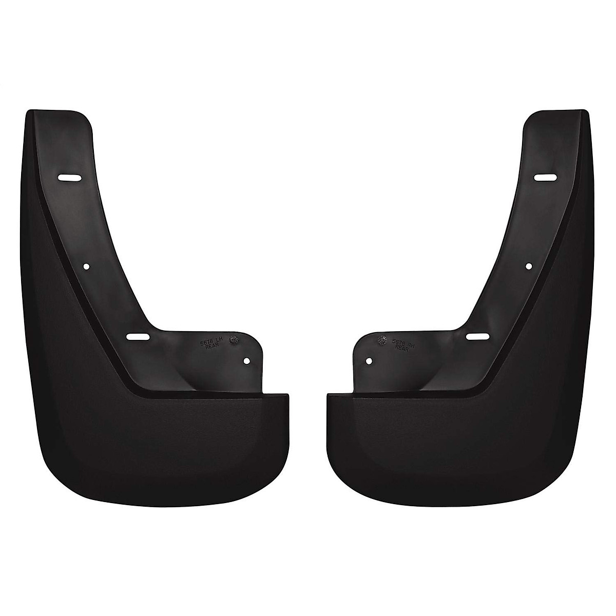 Husky Liners Mud Guards | Rear Mud Guards - Black | 56781 | Fits 2007-2014 Cadillac Escalade ESV w/o Dual Exhaust 2 Pcs