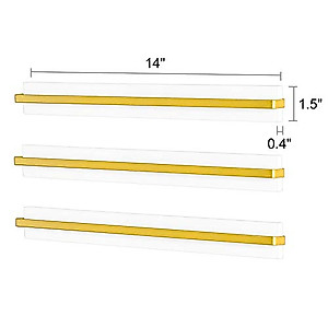 Mkono Wall Mounted Sunglasses Storage Organizer Wood Modern Simple Eyeglasses Display Holder Eyewear Glasses Jewelry Headband Hanging Rack for Entryway Living Room Bedroom, 3 Pack, White