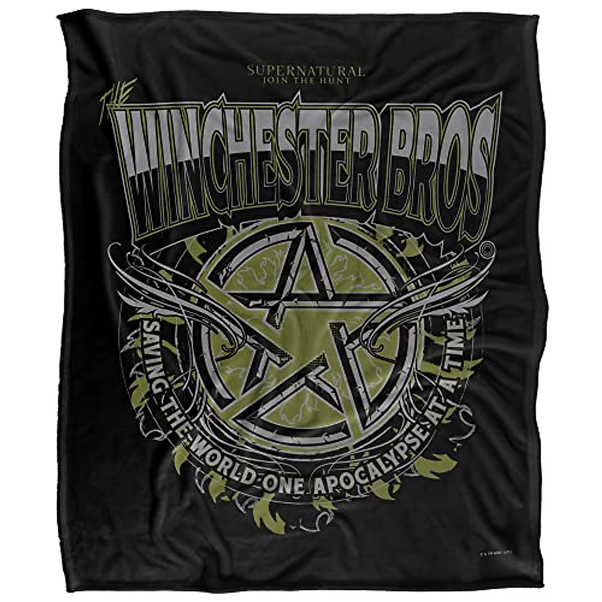 Supernatural Winchester Bros Officially Licensed Silky Touch Super Soft Throw Blanket 50" x 60"