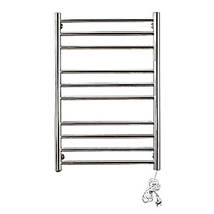 Bathroom Towel Warmer Electric Heated Towel Rack, Towel Warmer for Bathroom, 10-Bar Wall-Mounted Electric Heated Towel Rack, Energy Efficient 88W, Stainless Steel Heated Towel Rail Drying Rack with On