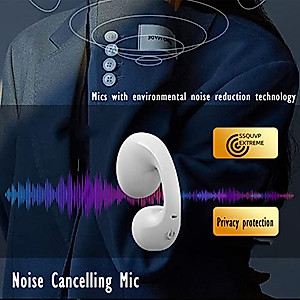 Wireless Ear Clip Bone Conduction Headphones Open Ear Bone Conduction Earbuds Headphone Clip On Open Ear Earbuds Bluetooth Bone Conducting Headphones Induction Earphones