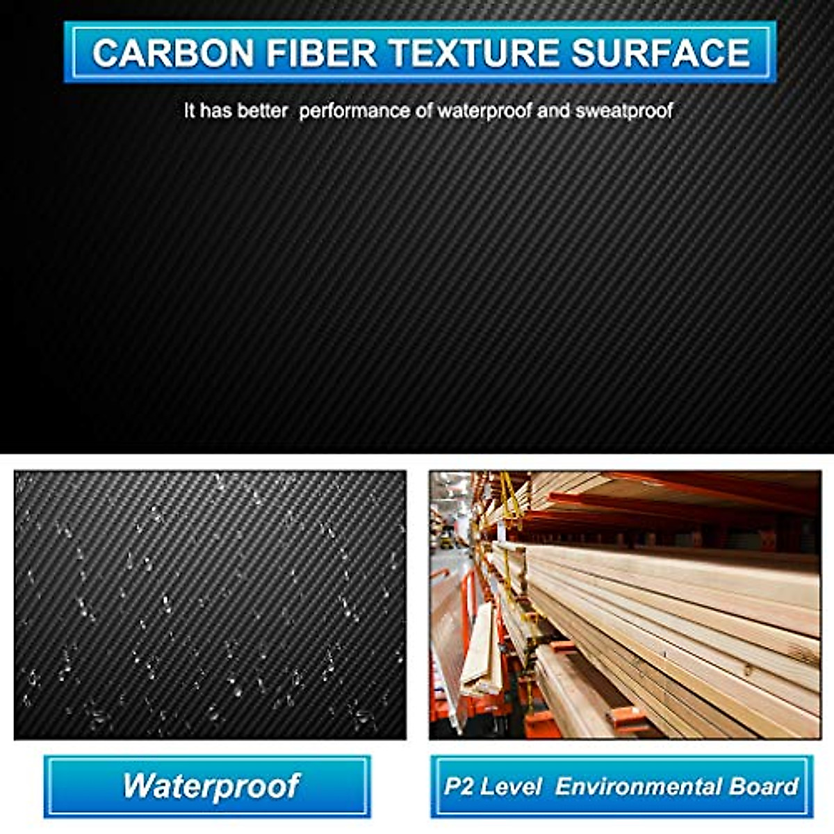 FDW 47/55 Inch Computer Desk Gaming Desk Writing Desk Office Desk Student PC Desk Extra Large Modern Ergonomic Racing Style Table Workstation for Adult Teens,Black (47 inch)