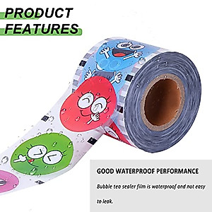JIAWANSHUN Cup Sealer Film 90-105mm (3.55"- 4") for Boba Milk Tea Cup Sealing Film