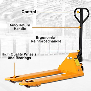 APOLLOLIFT Pallet Jack, 6600-Lb. Capacity Hand Pallet Truck 27" W x 48" L Forks Standard Duty Pallet Jacks