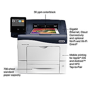 Xerox VersaLink C400/N Color Laser Printer, Letter/Legal, up to 36ppm, USB/ethernet, 550 Sheet Tray, 150 Sheet Multi Purpose Tray