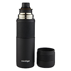 Contigo 360° Pour Vacuum-Insulated Stainless Steel Thermal Bottle, 25 oz., Painted Black