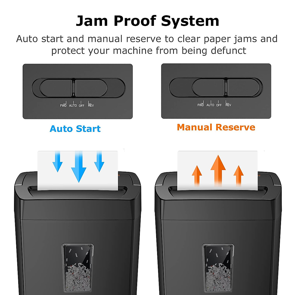 Bonsaii 12-Sheet Cross Cut Paper Shredder, 10-Minute 5.5 Gal Home Office Heavy Duty Shredder for Paper, Credit Card, Mails, Staples, with Transparent Window, High Security Level P-4 (C275-A)