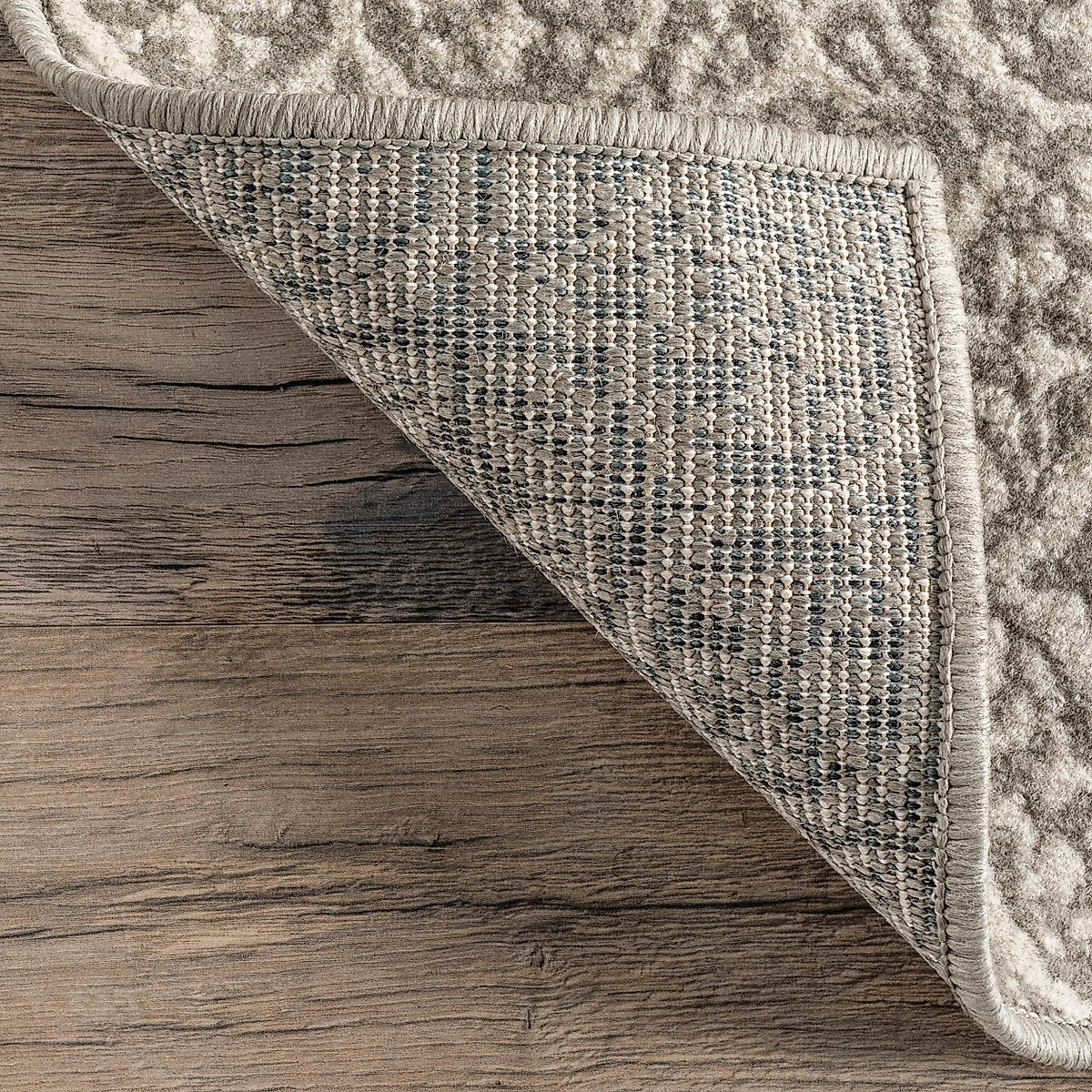 nuLOOM Transitional Floral Jeanette Area Rug, 8x10, Grey