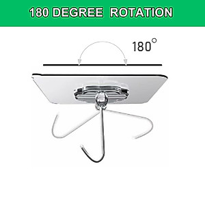 PETS BUDDY Wall Hooks for Hanging 33lb(Max) Heavy Duty Self Adhesive Hooks 24 Pack Transparent Waterproof Sticky Hooks for Keys Bathroom Shower Outdoor Kitchen Door Home Improvement Utility Hooks