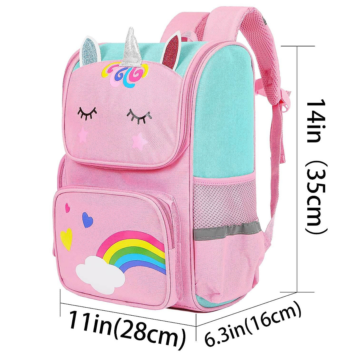 Travel Backpack for Kids Toddler Backpack School Unicorn Backpack for Girls Backpack Elementary School Bag Kids Backpacks for Girls Hiking Pink Backpack Cute Bookbag for Girls