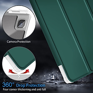 Galaxy Tab A7 Case 10.4 Inch (SM-T500 T503 T505 T507), Protective Stand Case Clear Hard Shell Cover for 10.4 Inch Samsung Tab A7 Tablet 2020 - Green