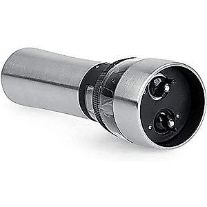 GIENEX Electric Pepper Grinder or Salt Grinder - Battery Operated Stainless Steel Pepper Mill - One Handed Operation