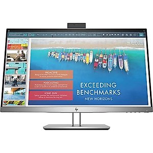 HP EliteDisplay E243d LED Display 60.5 CM (23.8") Full HD Flat Matt Grey, Silver