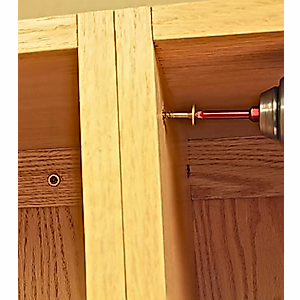 GRK 772691100733 8 x 1-1/2" 10073 Low Profile Cabinet Screws 3000 Count, Gold