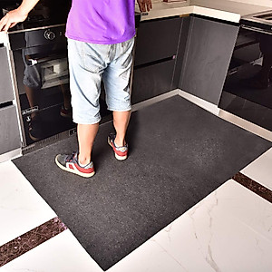 Under The Sink Mat for Cabinet,Drawer,Kitchen Tray Drip,Cabinet Liner,Absorbent Fabric Layer,Anti-Slip Waterproof Layer,Reusable,Washable (30inches x 24inches)