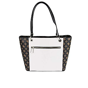GUESS Noelle Elite Tote Brown Logo Multi, Bwl File