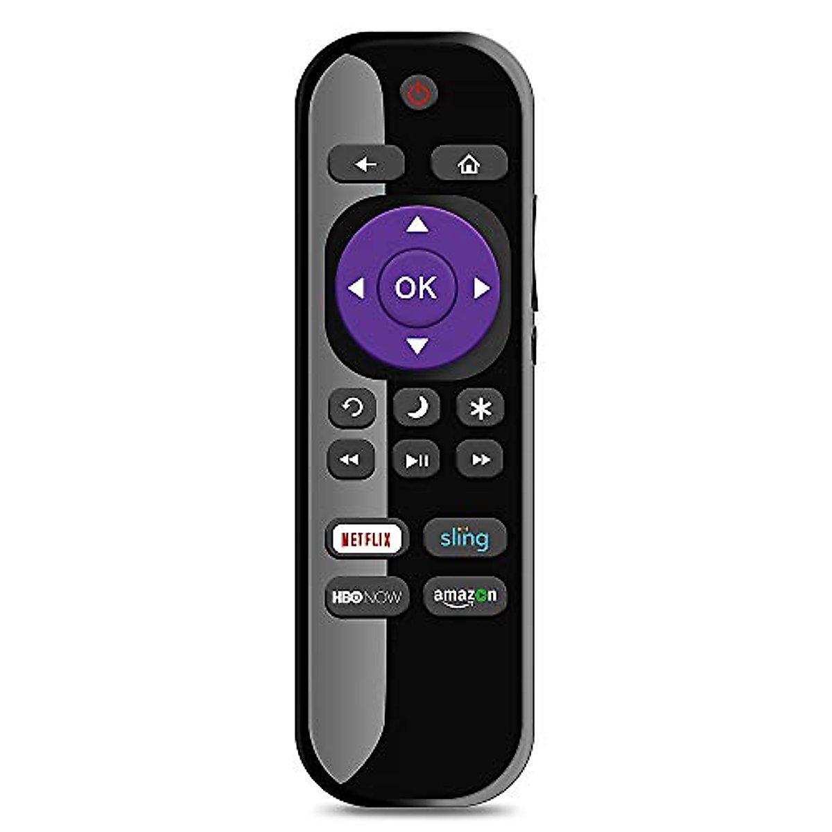 Gvirtue LC-RCRUS-17 Universal Remote Control Replacement for Sharp Roku Smart TV Remote All Sharp Roku Smart LED TV with Netflix, Amazon, Sling, HBONOW Button