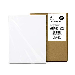 Buhbo 30-UP FBA Product Sticker Labels 1" x 2-5/8" Address Labels for Laser & Ink Jet Printers (500 Sheets, 15,000 Labels)