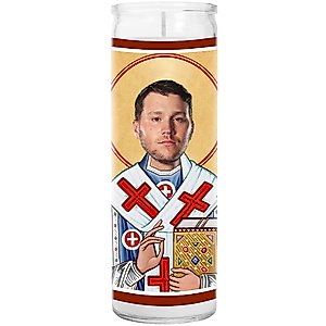 Josh Celebrity Prayer Candle - Funny Saint Candle - Pop Culture Sports Prayer Votive - 100% Handmade in USA - Novelty Football Gift