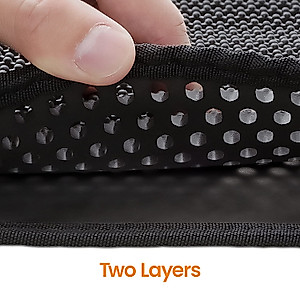Conlun Cat Litter Mat Kitty Litter Trapping Mat 25” x15” Honeycomb Double Layer, Urine Waterproof, Easier to Clean, Litter Box Mat Scatter Control, Less Waste, Soft on Paws, Non-Slip