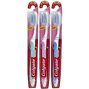 Colgate Wave Toothbrush, Compact Head, Soft - 3 pk