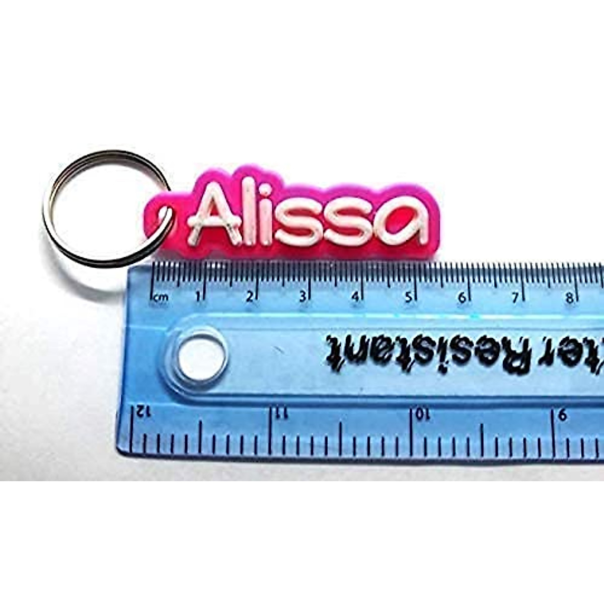 Personalized Keyring - Two Colors - Name Tag! School Bag! Holidays! Birthday! Party!