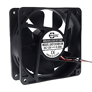 SXDOOL 12038 120mm x 38mm 3000rpm High Airflow CFM 12V 3pin FG DC Brushless Ball Bearing Cooling Fan