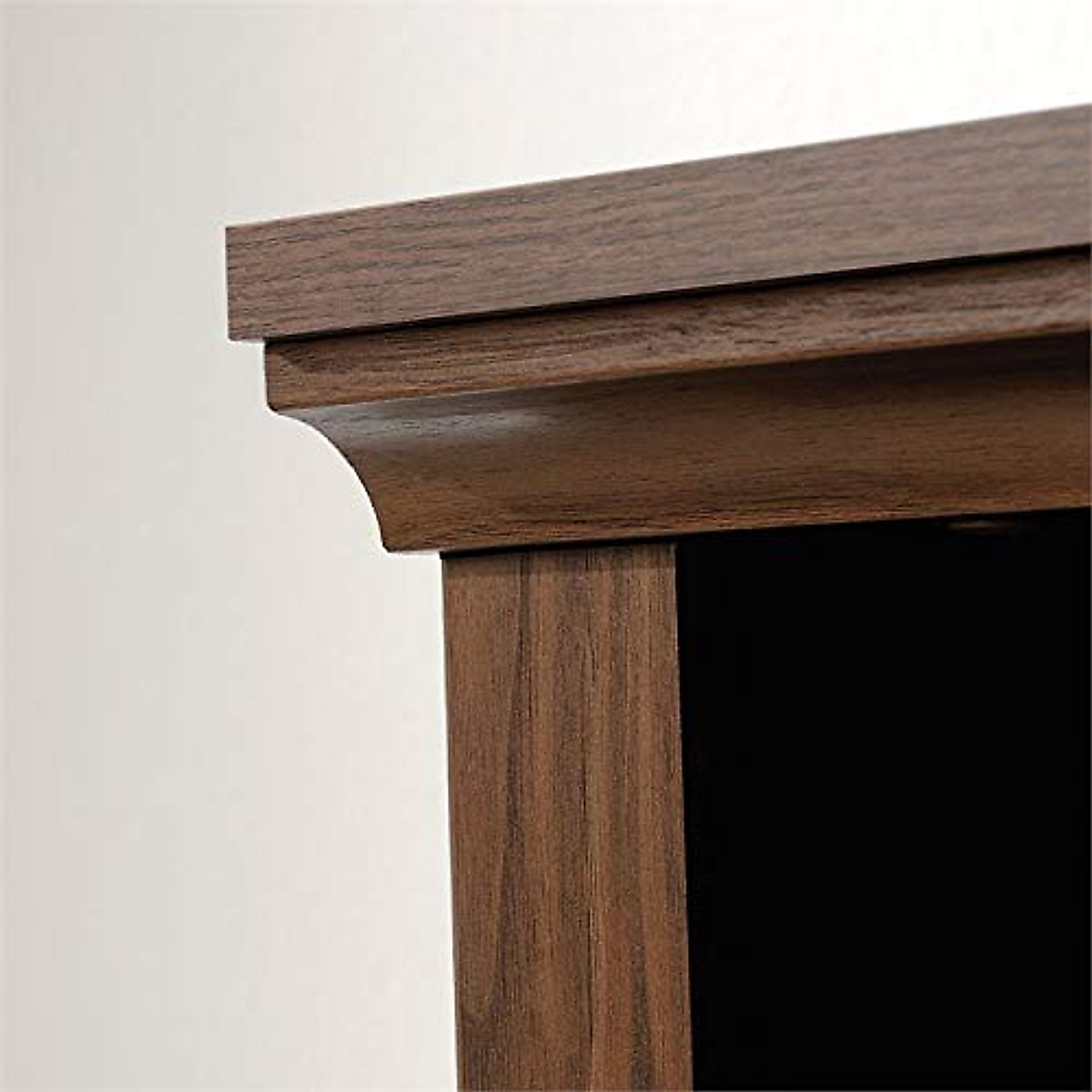 Sauder Misc Storage Contemporary 3-Shelf Wood Bookcase in Grand Walnut