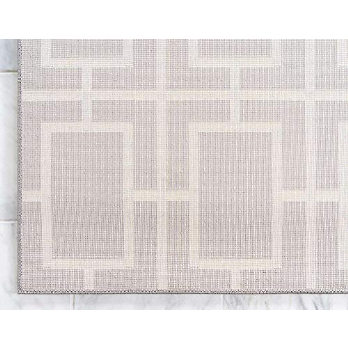 Unique Loom Marilyn Monroe Glam Collection Area Rug - Deco (6' 1' x 9' Rectangle, Gray Silver/ Silver)