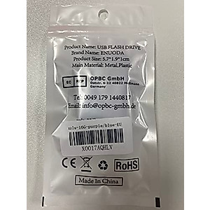 ENUODA 16GB USB Flash Drive 2 Pack Thumb Drives 16GB USB 2.0 Memory Stick Jump Drive Pen Drive for Storage and Backup (Blue Purple)