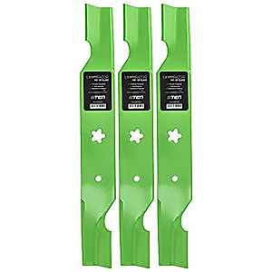 8TEN LawnRAZOR Mower Blade Set for AYP Husqvarna Poulan 54 inch Deck 187256 187254 574292401 532187254 (High Lift)