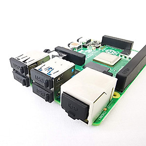 DSLRKIT Anti-Dust Plug for Raspberry Pi 4 4B Stopper Cover GPIO USB MIPI DSI CSI HDMI, Color Black