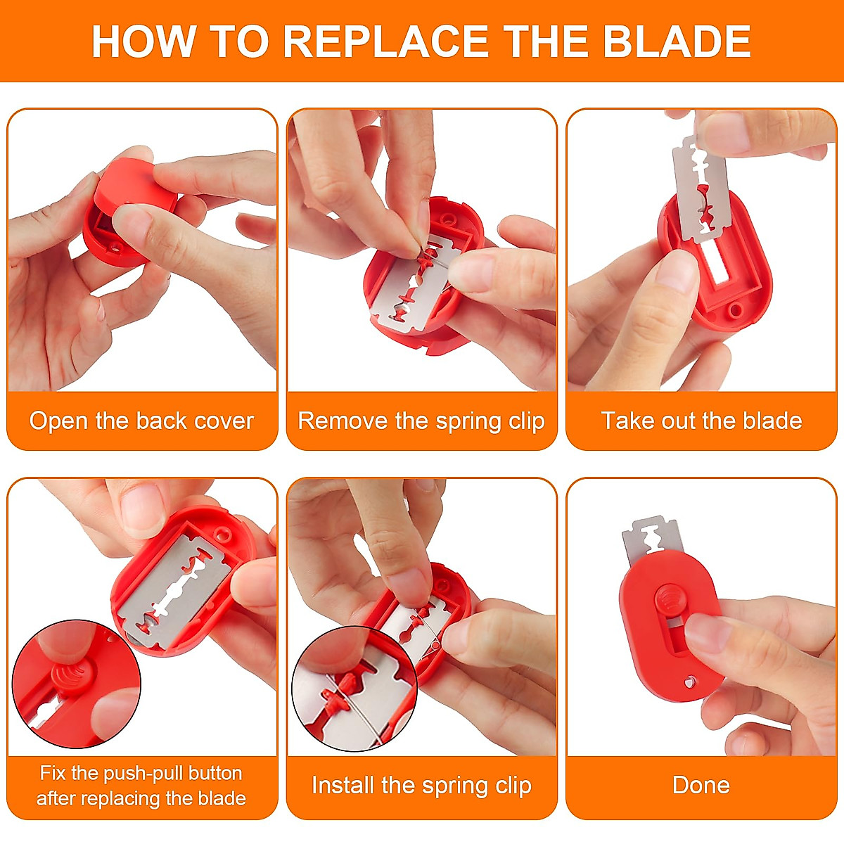 YRAKOZIN Magnetic Bread Lame Dough Scoring Tool, Retractable Razor for Sourdough Bread Baking & Bread Making Tool - Contains 5 Razor Blades (1, Black)