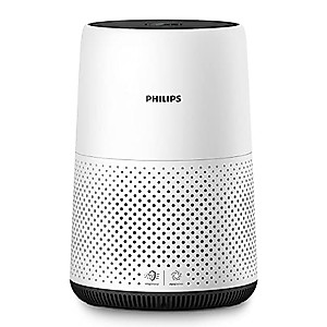 PHILIPS Air Purifier 800 Series, Purifies Rooms up to 698 sq ft (in 1h), 93 CMF Clean Air Rate (CADR), HEPA Filter, AHAM and Energy Star Certified, 99.99% allergen removal, AC0820/40, White