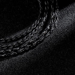 Linsoul QKZ Q1 MAX 16-Stand 352 Cores Silver-Plated HiFi Earphones Upgrade Cable with Interchangeable 2.5mm/3.5mm/4.4mm Plug Replacement Cable for Audiophile (Black, MMCX)