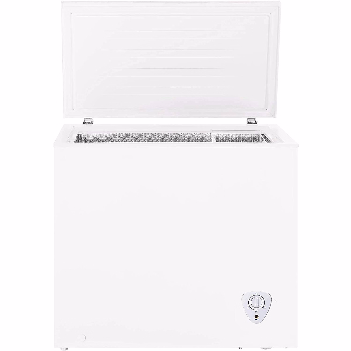 Smad 7 cu ft Chest Freezer with Hanging Removable Basket for Meat Fish Ice Shop Hotel Restaurant Grocery Large Family, -4 to 6.8 Degrees, White