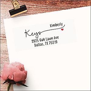 PrettySweetParty Clear Frosted Matte Finish Return Address Labels, Paper, 150 Labels, 5 Sheets, 30 Labels per Sheet, 2.625'' x 1''