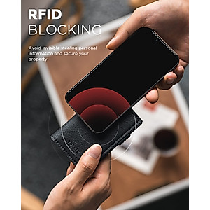 VULKIT Minimalist Card Holder Wallet Pop Up Cards RFID Protection Holds Up to 10 Cards