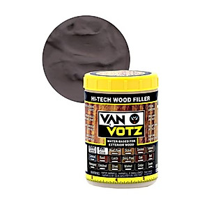 VAN VOTZ Hi-Tech Wood Filler for Exterior Wood in Colors (Cedar), Half-Pint/500g