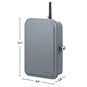 DEWENWILS Pool Pump Timer, Outdoor Smart Wi-Fi Box, Heavy Duty 40A 120-277 VAC 2HP Wireless Controller Timer for Pool, Water Heater, Compatible with Smart Phone, Alexa, Google Assistant, UL Listed