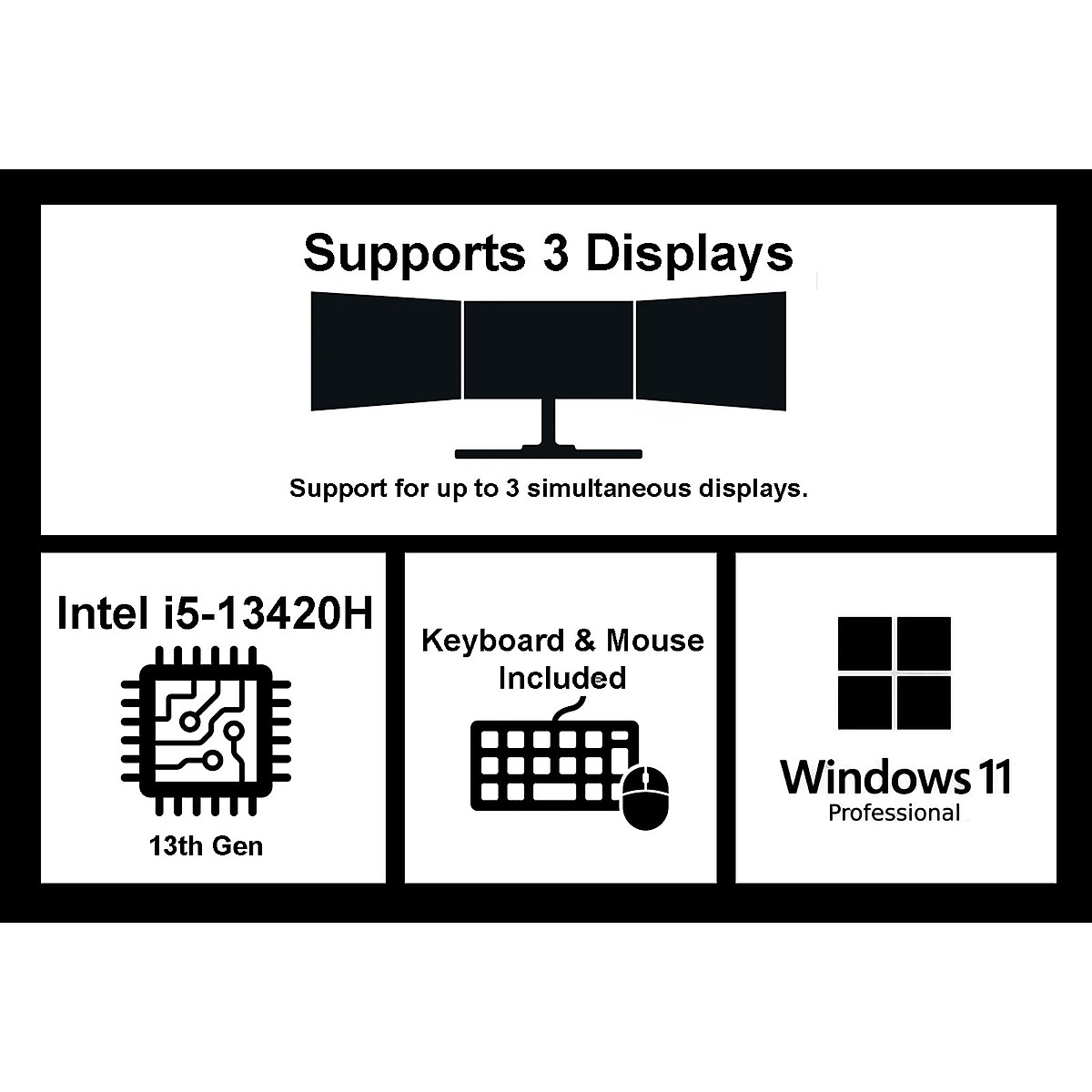 OEM Lenovo ThinkCentre M70q Tiny M70 Intel Hexa Core (6 Cores) i5-10400T, 16GB RAM, 512GB NVMe 4.0, HDMI Cable, W10P, WiFi 6, 3YR, Business Desktop