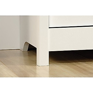 Sauder Cottage Road Library with Doors, Soft White finish